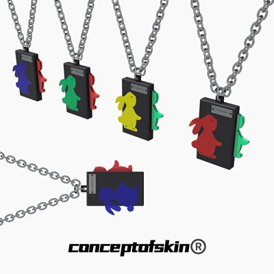 【777元任选3件】conceptofskin肌理概念兔子主题项链原创多巴胺