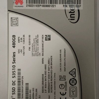 480G SATA 02311EEP SSDSC2BB480G6 S3510 服务器 提供测报议价