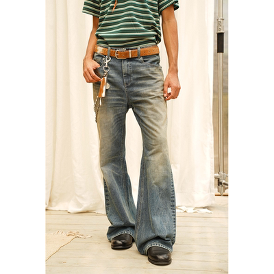 RETRO21纯棉复古怀旧洗水牛仔裤