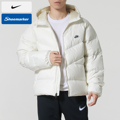 耐克正品连帽羽绒服男2025春季新款运动服防风保暖外套夹克HQ7791