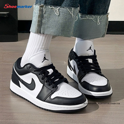 耐克NIKE2026夏季新款男女大童鞋AJ1黑白熊猫运动休闲鞋轻便板鞋