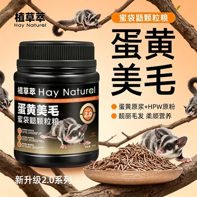 蜜袋鼯颗粒粮高蛋白粮食HPW配方蜜袋鼬饲料蜜袋鼠蜜粮飞鼠冲泡粮