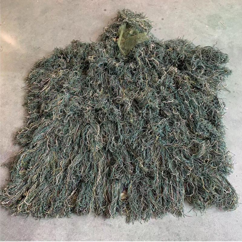 伪装衣毛丝披风披式稻草式伪装服丛林吉利服CS狙击手披风
