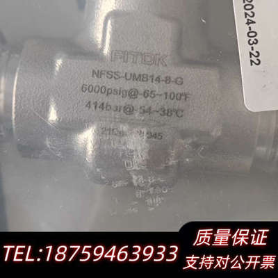 NFSS-UMB14-8-GFITOK飞托克针阀，锈钢询价
