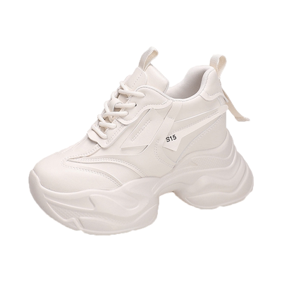 10cm内增高厚底高跟老爹鞋