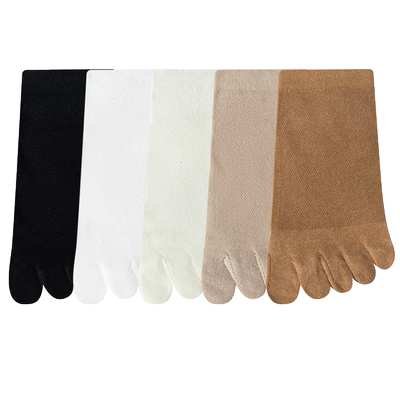 透气五指袜子女短袜ins女袜网眼