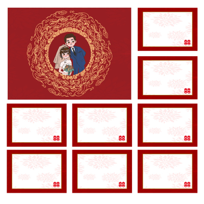 tongwen空白卡片【8张】14-10cm