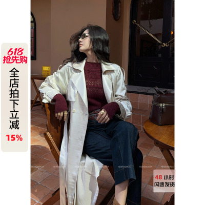 利达 NEW DADADA【果糖向阳】时尚休闲修身气质风衣外套THM832