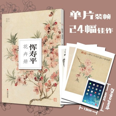 恽寿平花卉册 南山册页 书画历代名家册页鉴赏临摹画册 国画大师高清画集临摹教材中国画花鸟画技法作品集水墨绘画艺术教程书籍