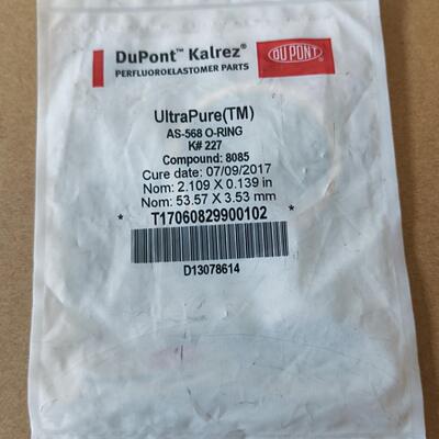 AS-568 K#227 8085 O型圈 UltraPure 杜邦Kalrez密封圈议价维修