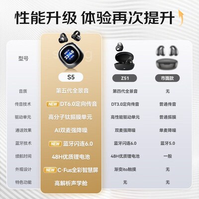 sng塞机塞纳spro耳无式骨传导带I智慧屏夹蓝牙耳那插卡内存