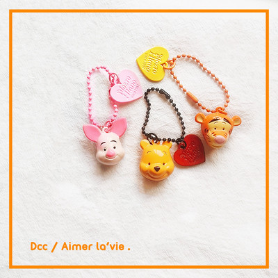 卡通金属噗噗维尼铃铛挂件配饰