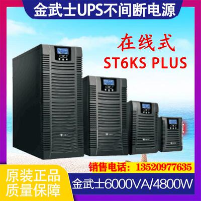 ST6KS PLUS,6KVA/4800W在线式UPS电源,外置192V电池组