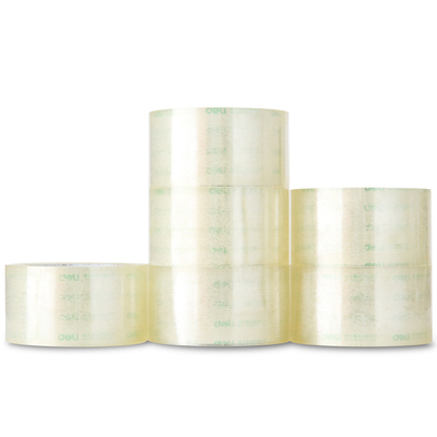 包邮得力封箱透明胶带