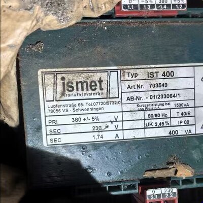 Ismet变压器 IST 400