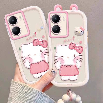 泡芙kt猫vivoY355G壳V2230A情侣全包防摔高级男女可爱套外壳