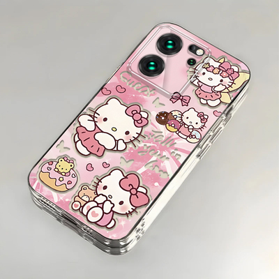 卡通kt猫红米K60至尊版壳透明23078RKD5C全包防摔可爱套外壳