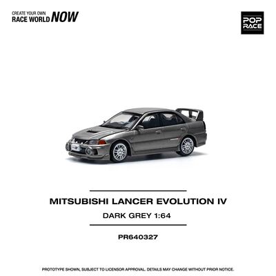 POPRACE 1:64 MITSUBISHI LANCER EVOLUTION IV DARK GREY 车模