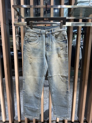 Dartin Bonaparto男装26夏季新款字母印花牛仔裤直筒裤SDJ2607336
