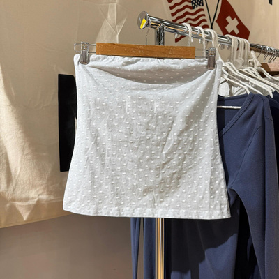 bm美式辣妹波点抹胸背心吊带上衣