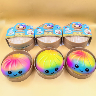 Simulation Steamed Stuffed Bun Kneading Music Slow Rebound D