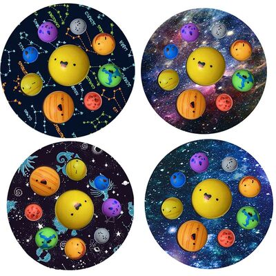 Eight Planets Dimple Push Bubble Fidget Toys Baby Sensory  A