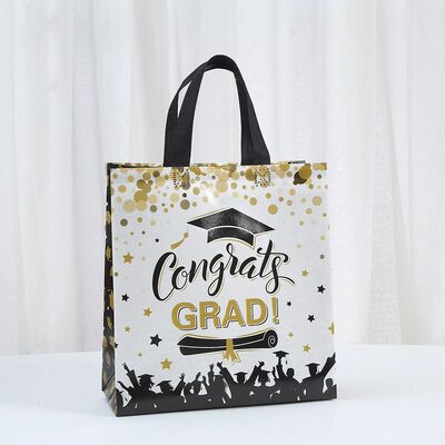 Large Graduation Congrats Handheld Bags Nonwoven Fabric Cand