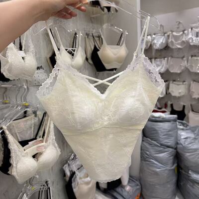 2.26韩国东大门flora春款纯色蕾丝美背吊带内搭内衣舒适