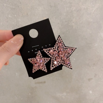 满钻星星发夹简约刘海夹五角星