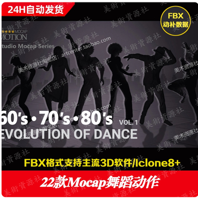 iClone动画Actorcore动作Evolution of Dance vol.1舞蹈