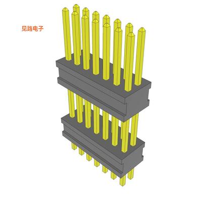 FW-07-04-G-D-375-200 -[全新CONN HDR 14POS 0.05 STACK T/H]