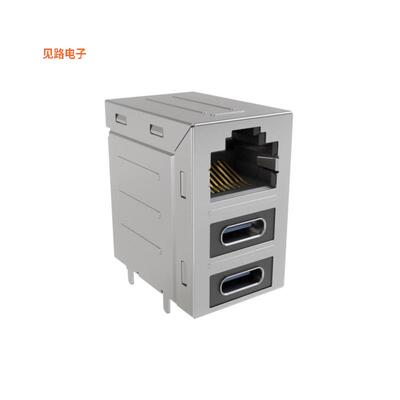 RJE36188310CH -[全新STACKED RJ45 OVER 2 NOS USB TYPE]