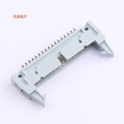 EH254V-12-34P-GY -[全新牛角2.54mm直插 2X17P 长耳 灰色]