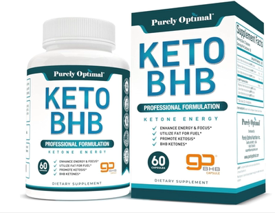 美国Purely Optimal 生酮KETO 生酮饮食BHB 外源酮补充剂60粒
