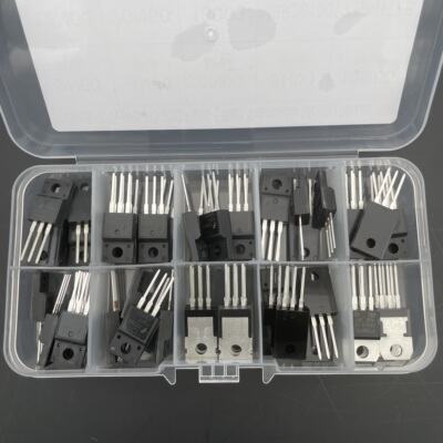 10种场效应三极管包TO-220封装直插2N60/4N60/8N60/13003/75NF75