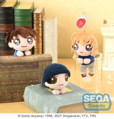SEGA 名侦探柯南 &you新一&灰原&赤井毛绒挂件 正版 全新