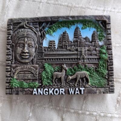 柬埔寨旅游纪念品特色工艺品吴哥窟巴戎仙女冰箱贴