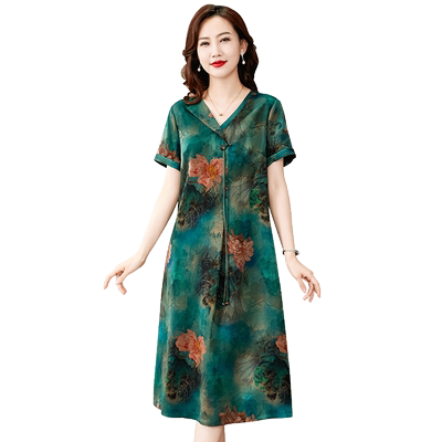 高端国风漂亮香云纱真丝