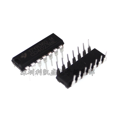 直插 CD4023BE CD4023BCN CD4023  DIP-14 逻辑芯片IC 全新