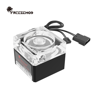 FREEZEMOD电脑水冷一体式水泵PU-FS6M-J支持PWM智能控速扬程3.5米