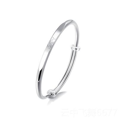 正品clec9t珂里小熊维尼银手镯女纯银年日轻99足银镯子银饰品生礼