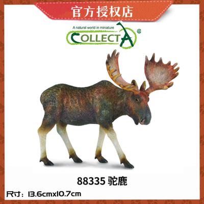 英国CollectA我你他野生动物模型玩具88335 驼鹿