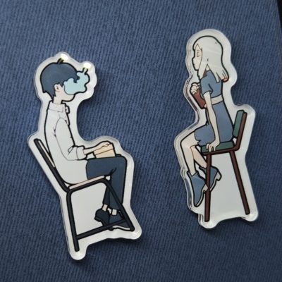 ヨルシカ夜鹿 Yorushika月光LIVE周边Eimy&Elma磁贴冰箱贴n-buna