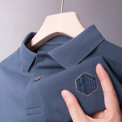 中年男士短袖t恤纯棉爸爸夏装