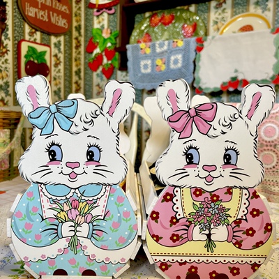 原创少女桌面置物篮收纳盒实木