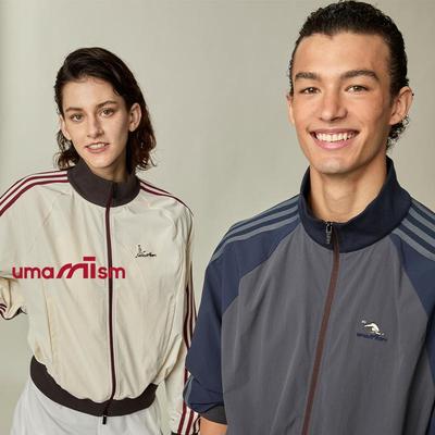 UMAMIISM撞色拉链小立领运动夹克