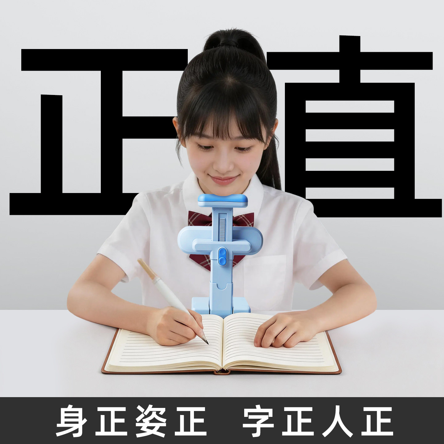 坐姿矫正器写字姿势矫正器小学生2026新款读写台桌面款防近视防低头纠正器暑假写作业儿童学习书桌视力保护器