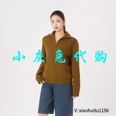 小灰兔专柜正品代购2026秋冬新款立领针织长袖毛衣538085-7T49131
