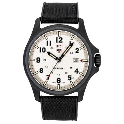Luminox Atacama橡胶表带米色表盘石英XL19712 100M男士手表