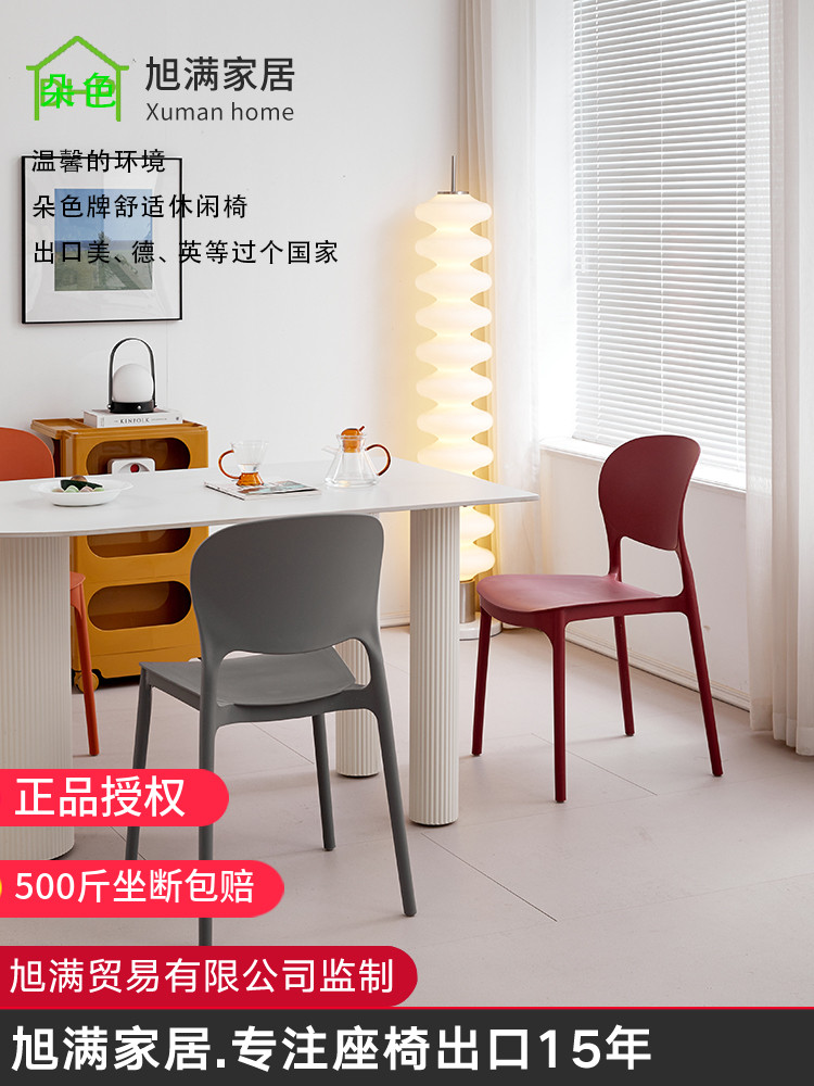 Foldable Screw Plastic Chair For Home Armchair Modern Minimalist Casual ...